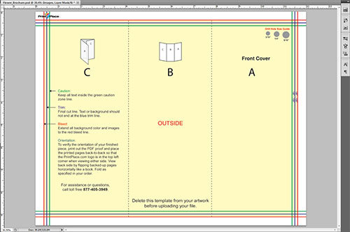 How To Create A Brochure Template In Photoshop Brochure Template